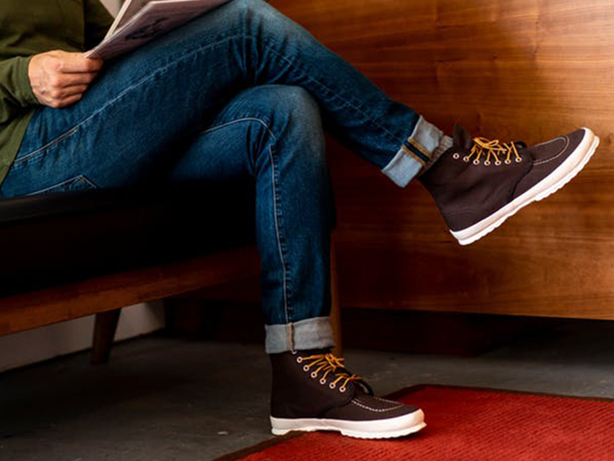 Vulcanizer Work Oxford High Moc Toe - 임볼든(IMBOLDN)