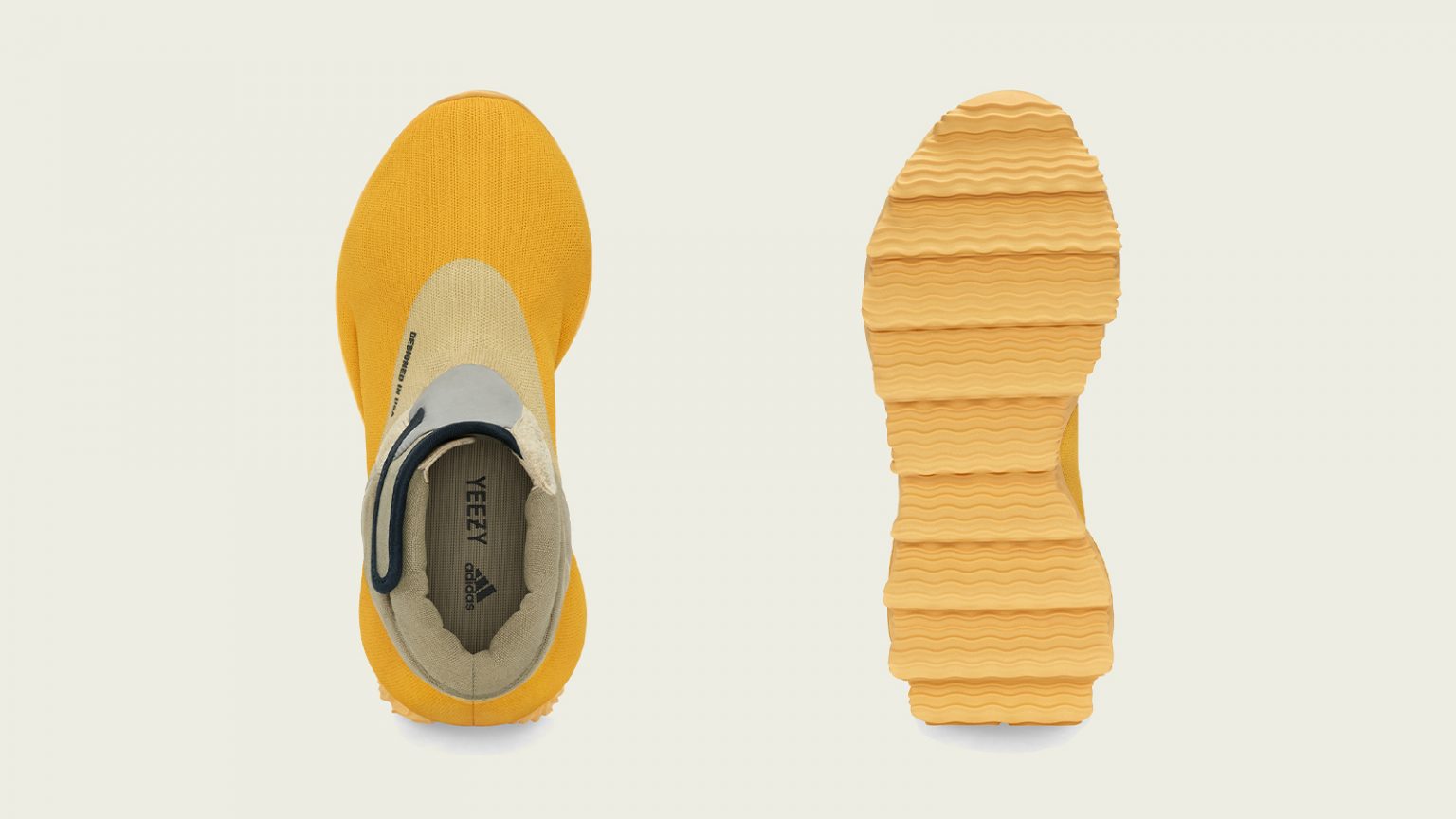 극호불호 갈리는 디자인의 부츠, 아디다스 x 이지 YZY KNIT RNR BT ‘Sulfur’ - 임볼든(IMBOLDN)